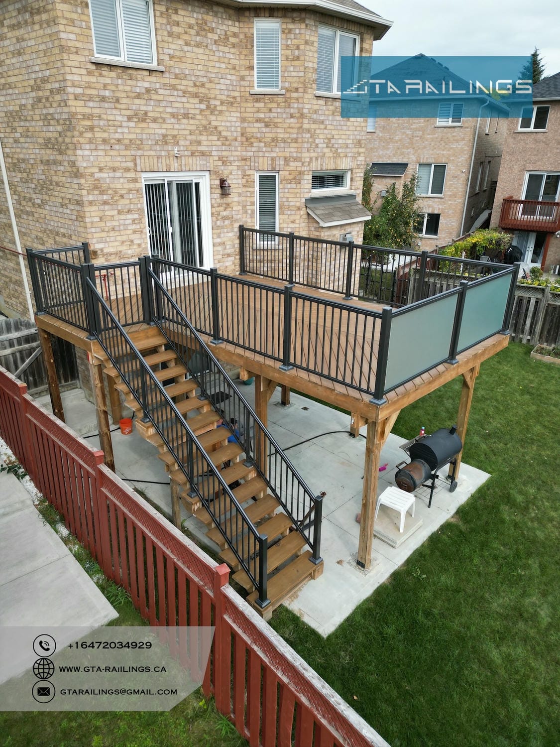 Past Projects | Custom Deck Railing Project in Brampton